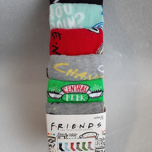 Bioworld | Underwear & Socks | Friends Tv Show 6 Pair Of Crew Socks New ...